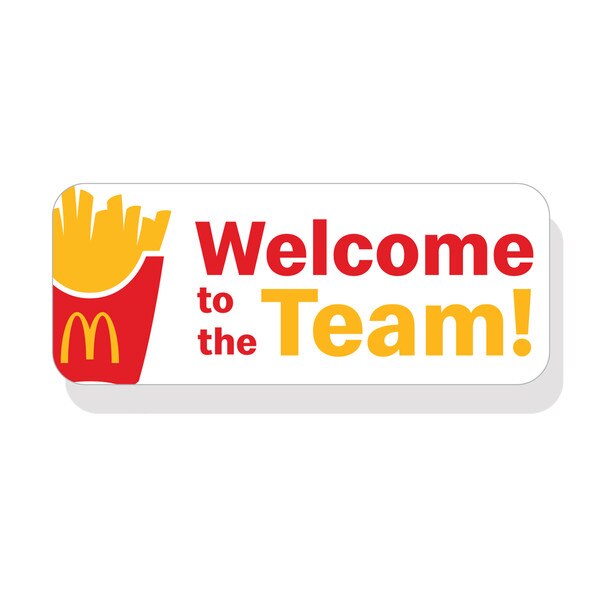 Welcome to the Team pin